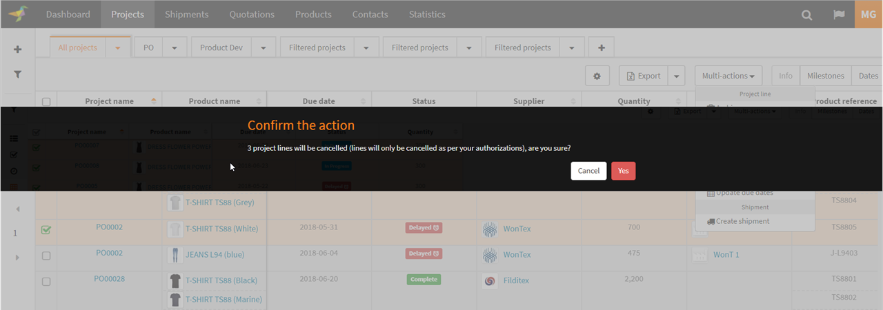 Spreadsheet view – Winddle Support